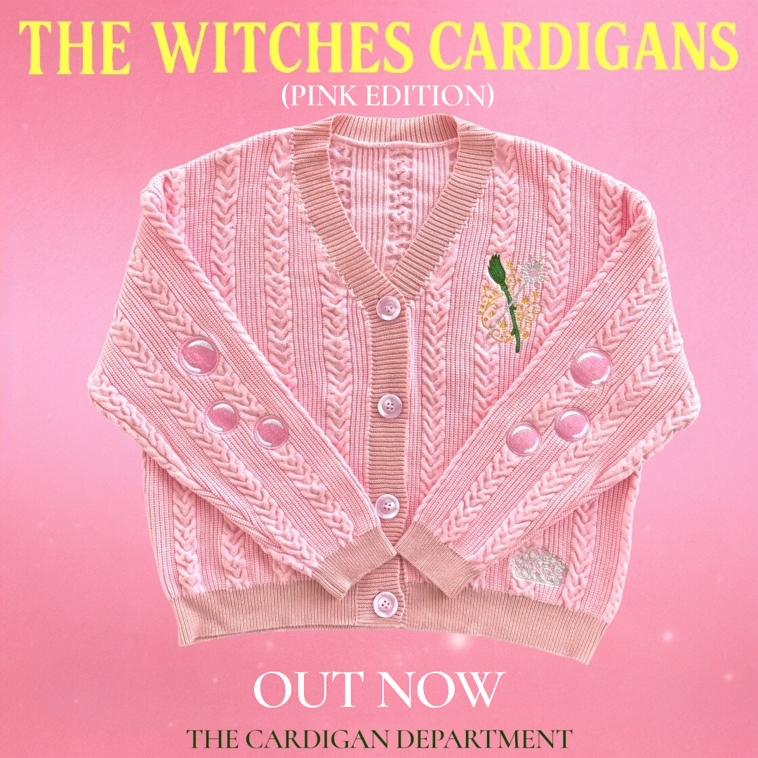 LIMITED EDITON: THE WITCHES CARDIGAN: Pink Edition 🩷 – The Cardigan ...